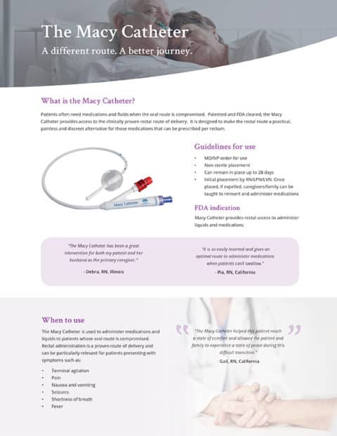 Product Information | Macy Catheter • Rectal Administration
